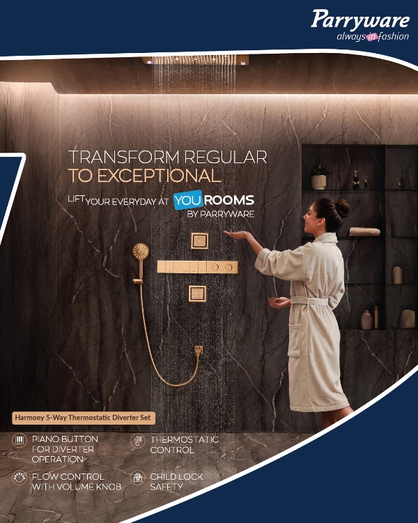 Harmony 5 Way Thermostatic Diverter Set