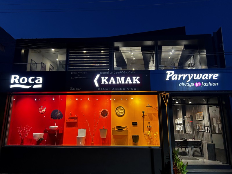 Parryware Mannarpuram Showroom - Kamak Associates
